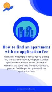 How To Get Apartments With No Application Fee Near Me? | Low Income ...